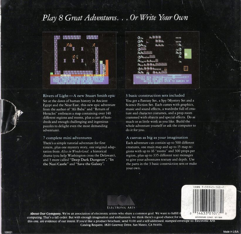 Stuart Smith's Adventure Construction Set cover or packaging material - MobyGames