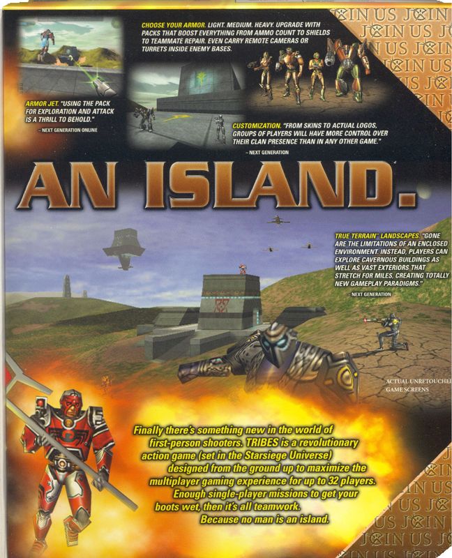 Starsiege: Tribes cover or packaging material - MobyGames