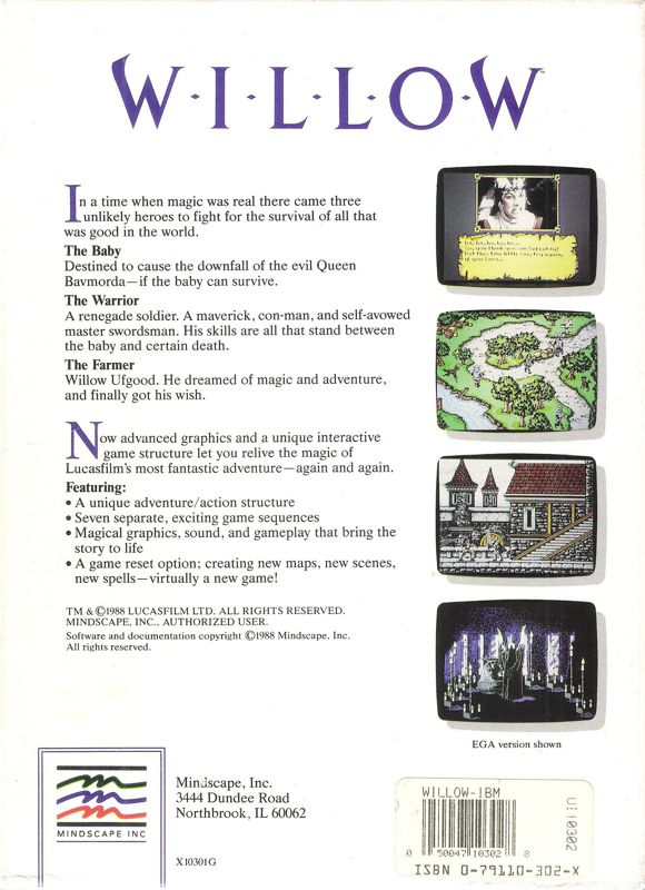 Willow cover or packaging material - MobyGames