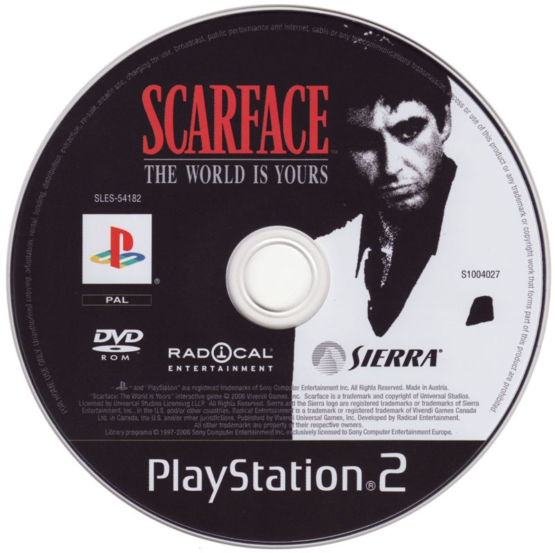 Scarface: The World Is Yours cover or packaging material - MobyGames