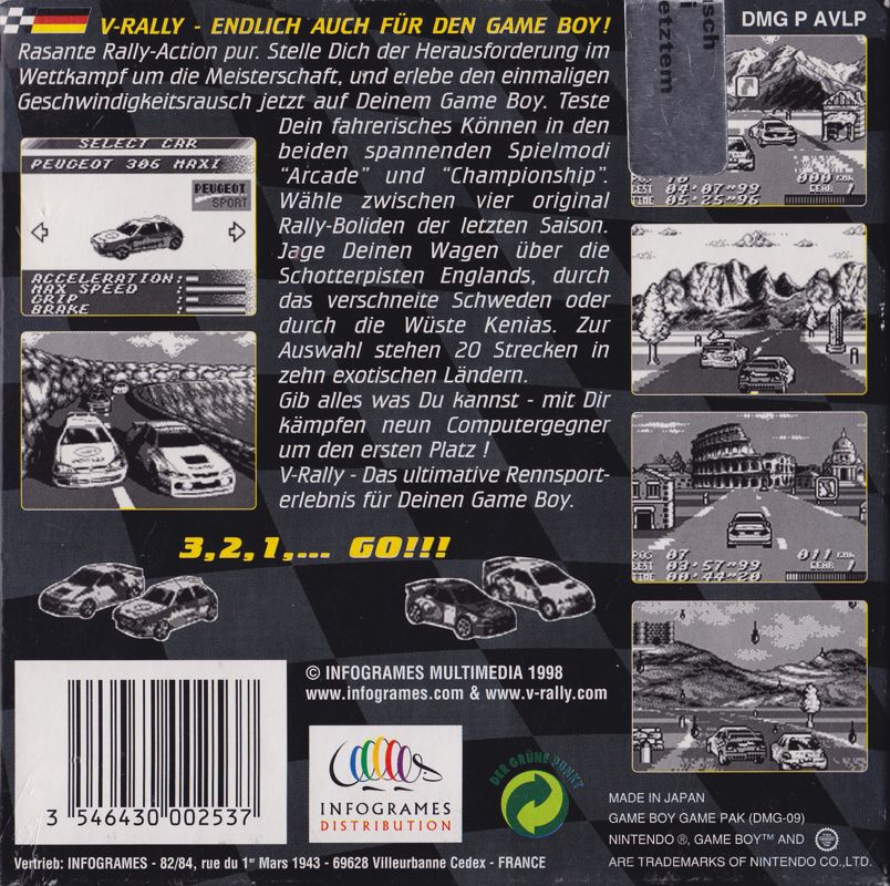 V-Rally: Championship Edition cover or packaging material - MobyGames