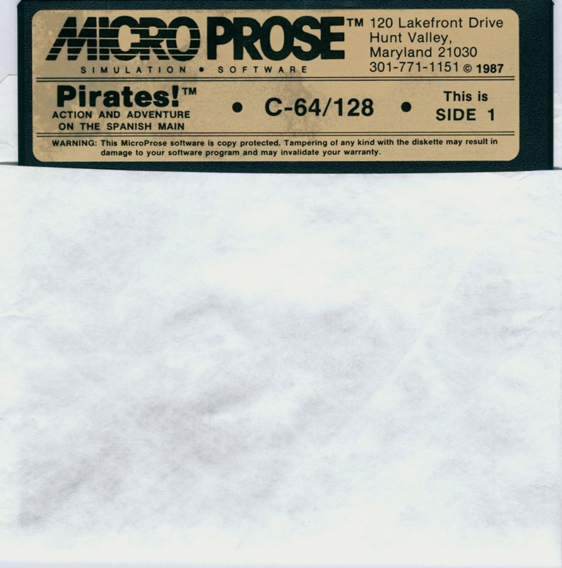 Sid Meier's Pirates! cover or packaging material - MobyGames