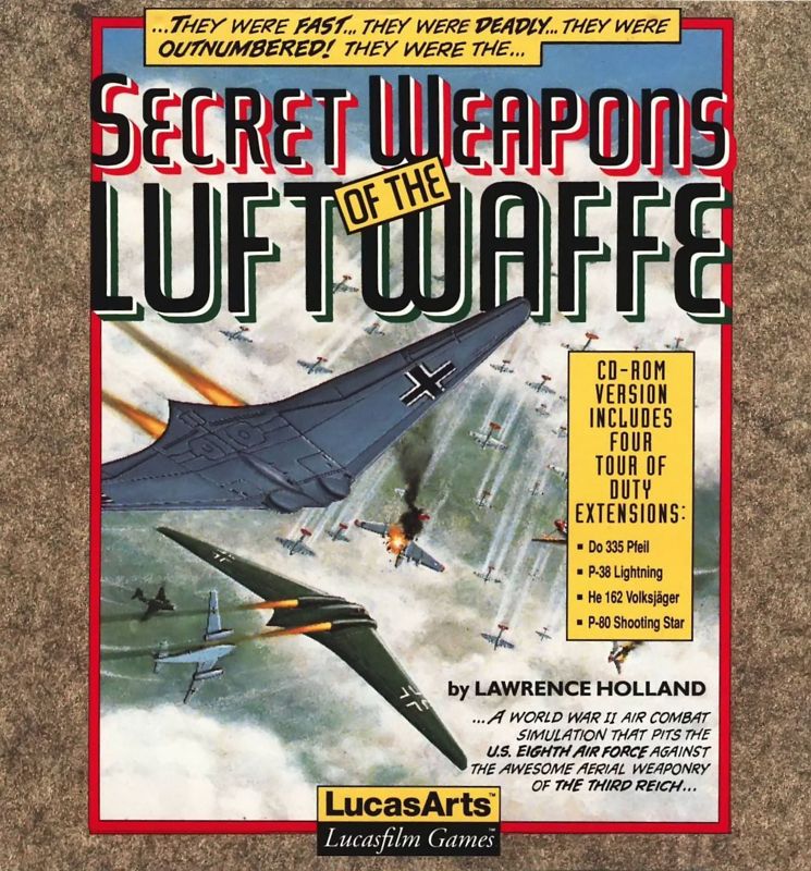 Secret Weapons of the Luftwaffe cover or packaging material - MobyGames