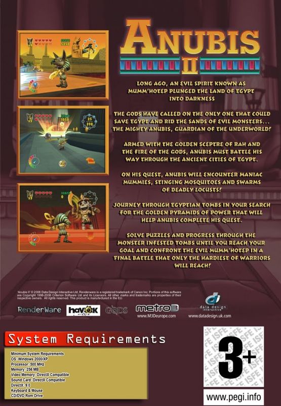 Anubis II cover or packaging material - MobyGames