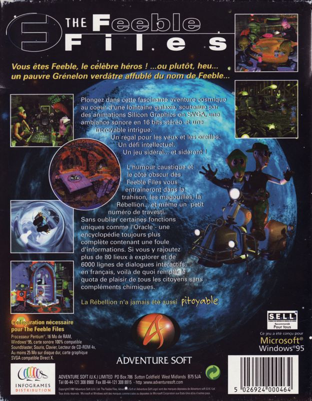 The Feeble Files cover or packaging material - MobyGames