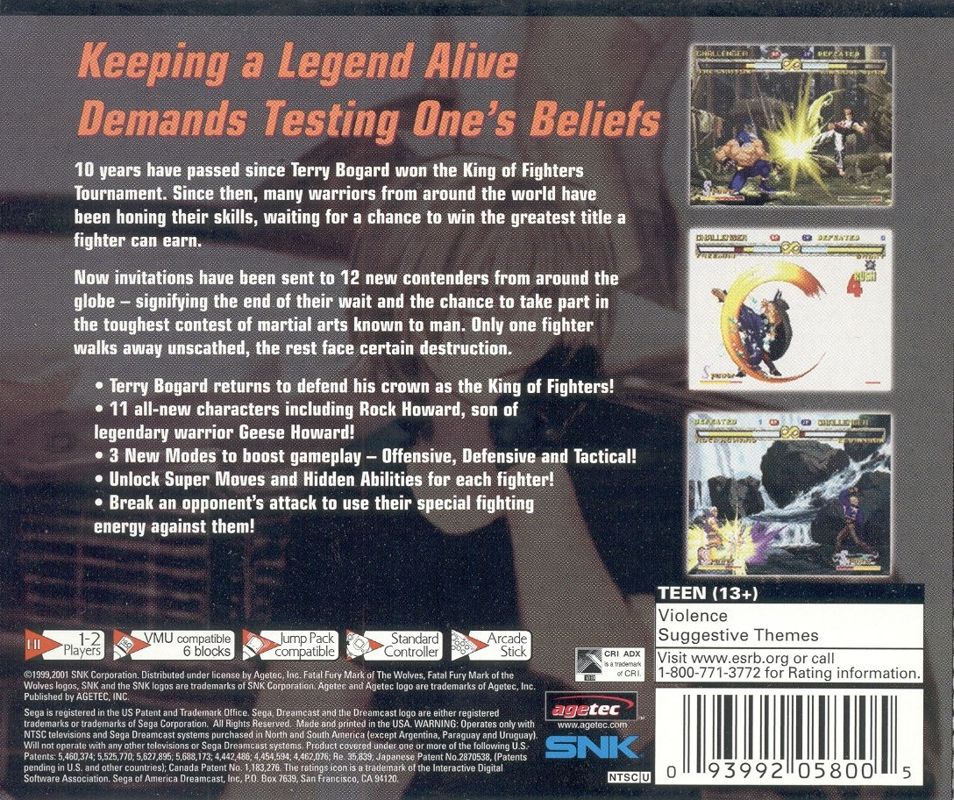 Garou: Mark of the Wolves cover or packaging material - MobyGames