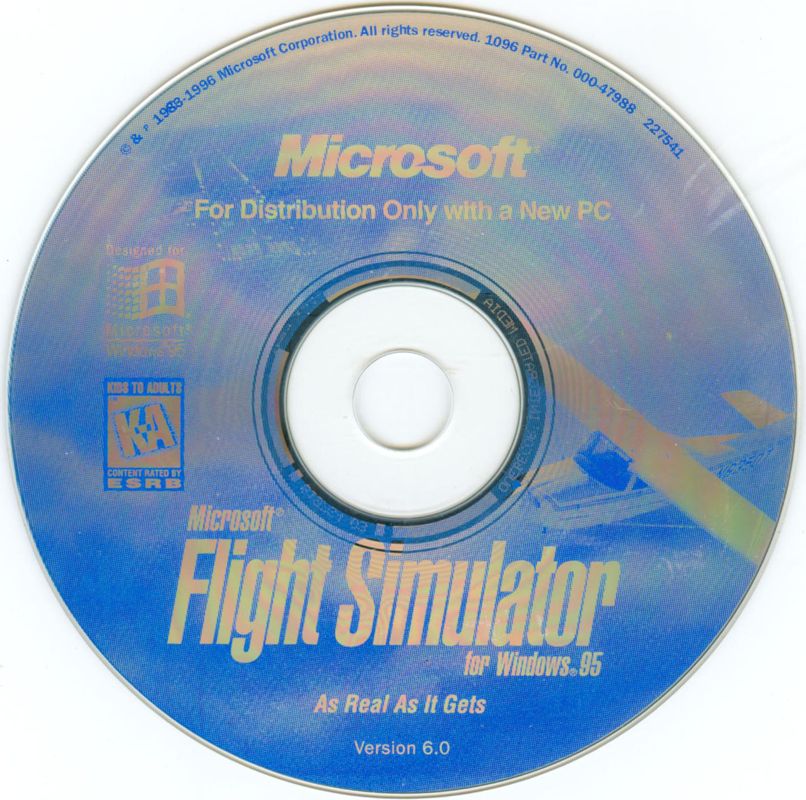 Microsoft Flight Simulator for Windows 95 cover or packaging material ...