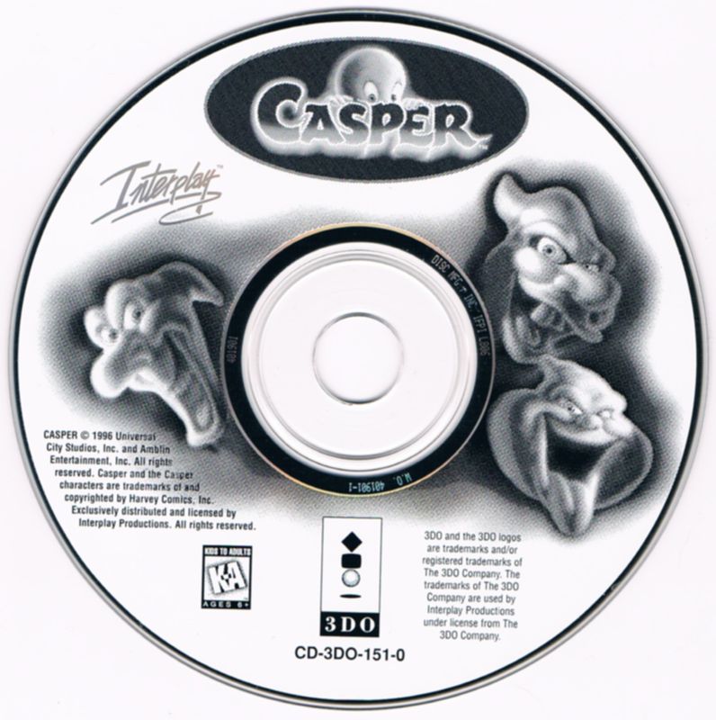 Casper cover or packaging material - MobyGames