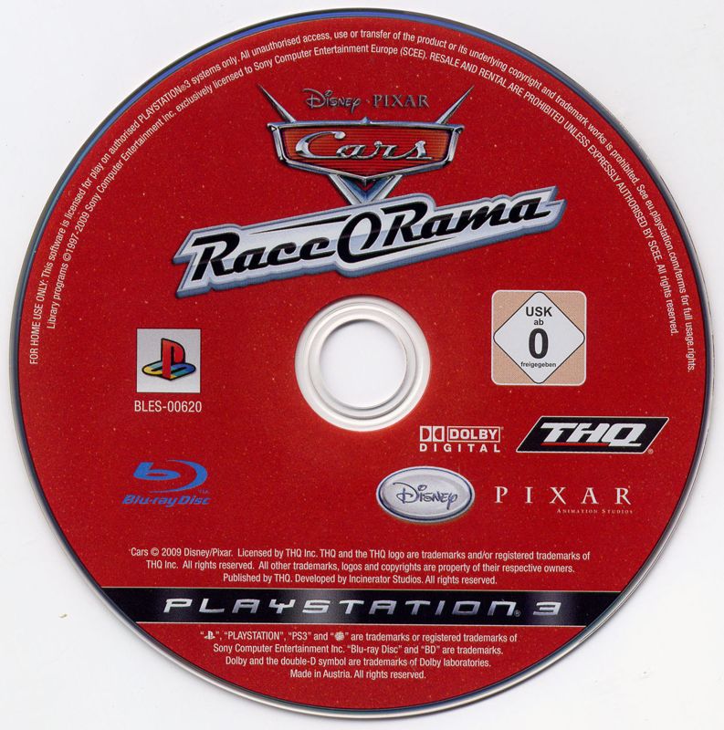 Disney•Pixar Cars: Race-O-Rama cover or packaging material - MobyGames