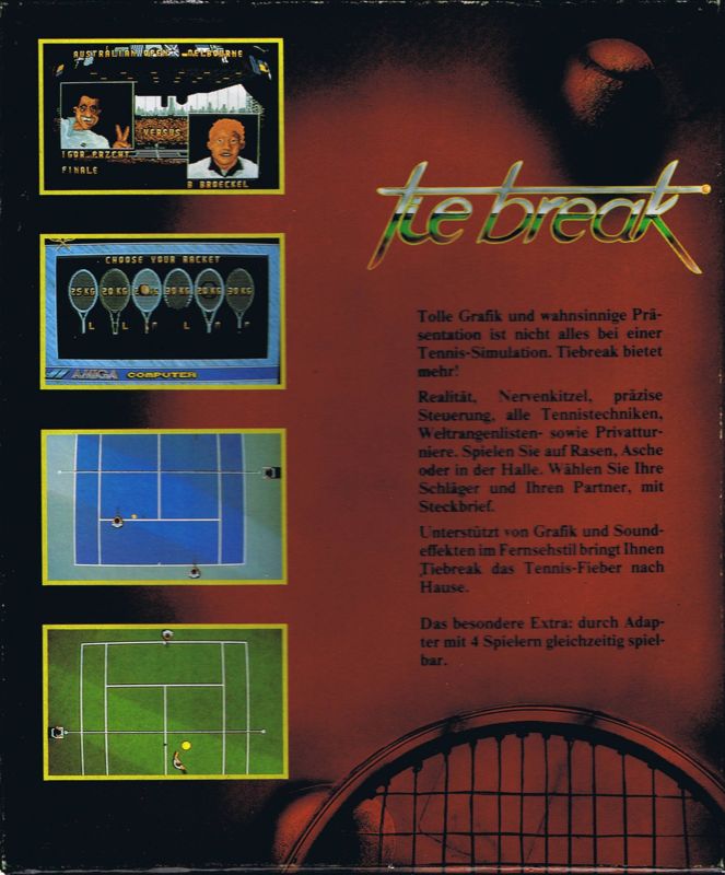 Tie Break cover or packaging material - MobyGames