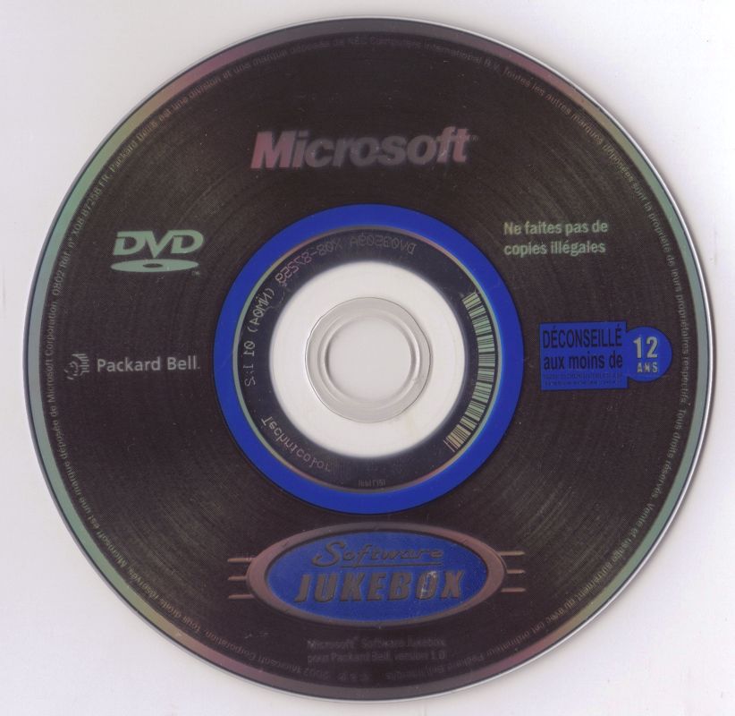 Microsoft Software Jukebox cover or packaging material - MobyGames