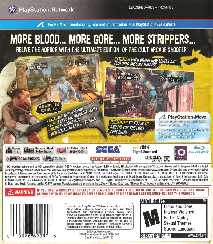 The House Of The Dead Overkill Extended Cut Cover Or Packaging
