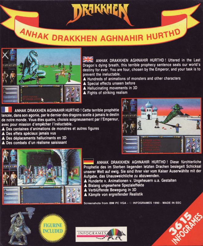 Drakkhen cover or packaging material - MobyGames