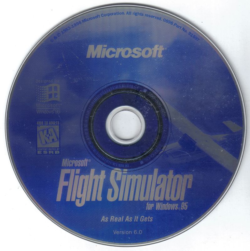 Microsoft Flight Simulator for Windows 95 cover or packaging material ...