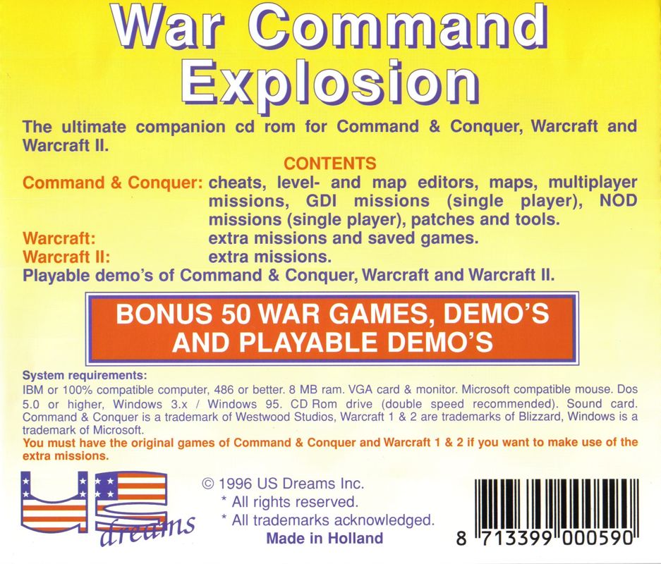 War Command Explosion cover or packaging material - MobyGames