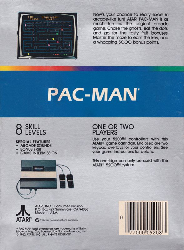 Pac-Man cover or packaging material - MobyGames
