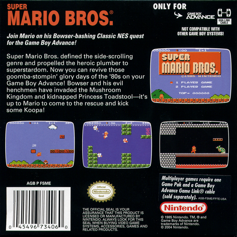 Super Mario Bros. cover or packaging material - MobyGames