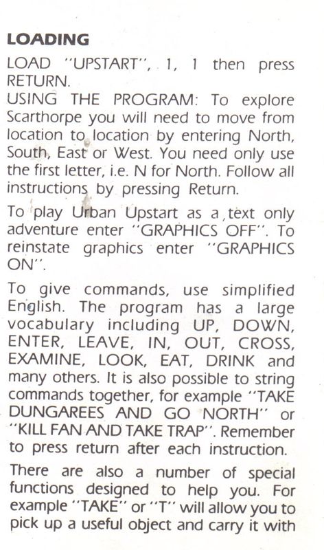 Urban Upstart cover or packaging material - MobyGames