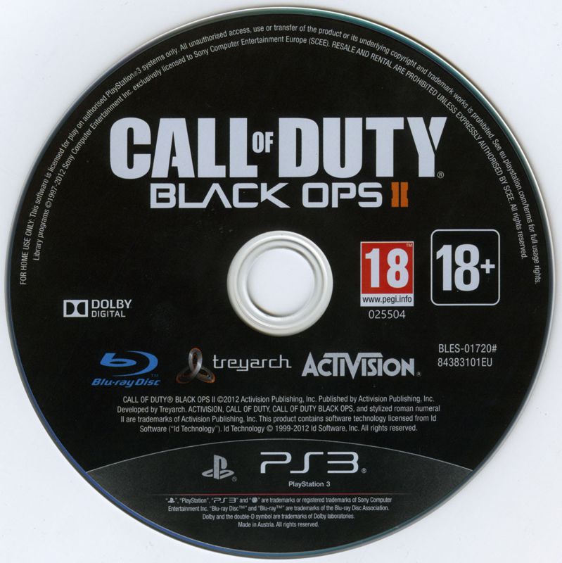 Call of Duty: Black Ops II cover or packaging material - MobyGames