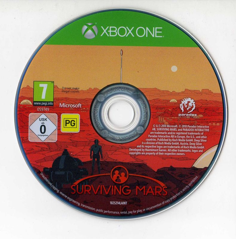 Surviving Mars cover or packaging material - MobyGames