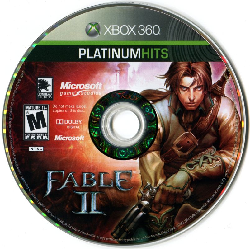 Fable II: Platinum Hits cover or packaging material - MobyGames