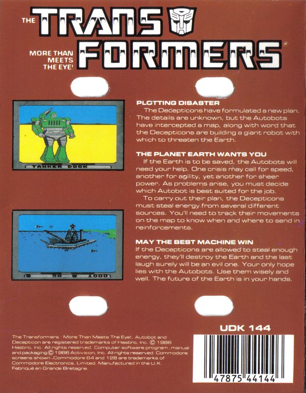 The Transformers: Battle to Save the Earth cover or packaging material ...