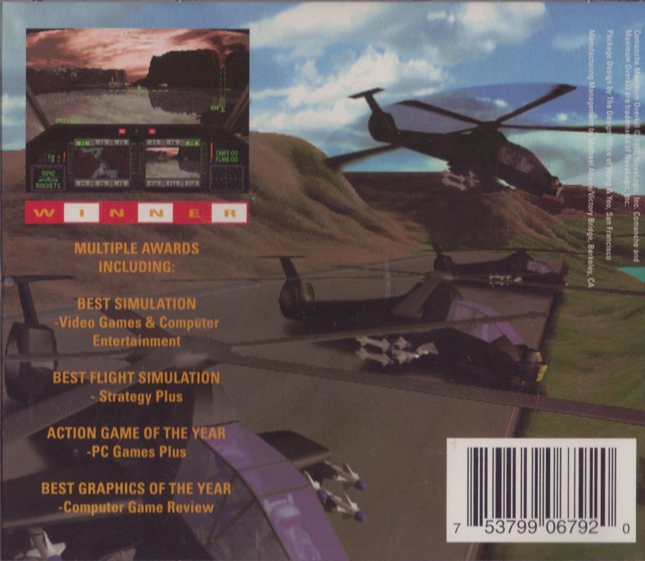Comanche CD cover or packaging material - MobyGames