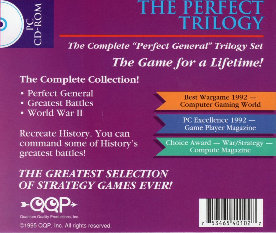 The Perfect Trilogy cover or packaging material - MobyGames