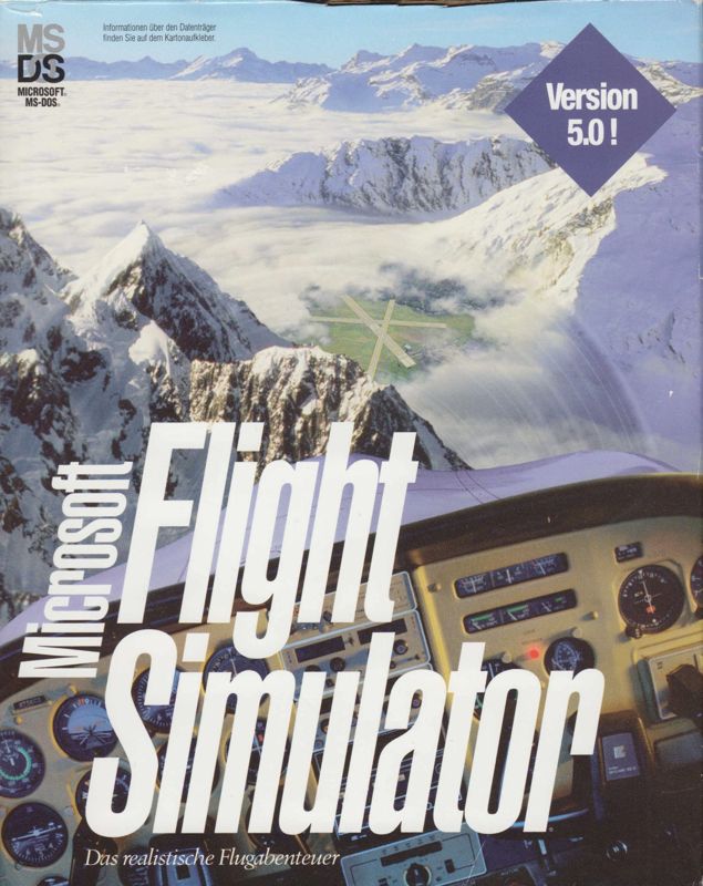 Microsoft Flight Simulator (v5.0) cover or packaging material - MobyGames