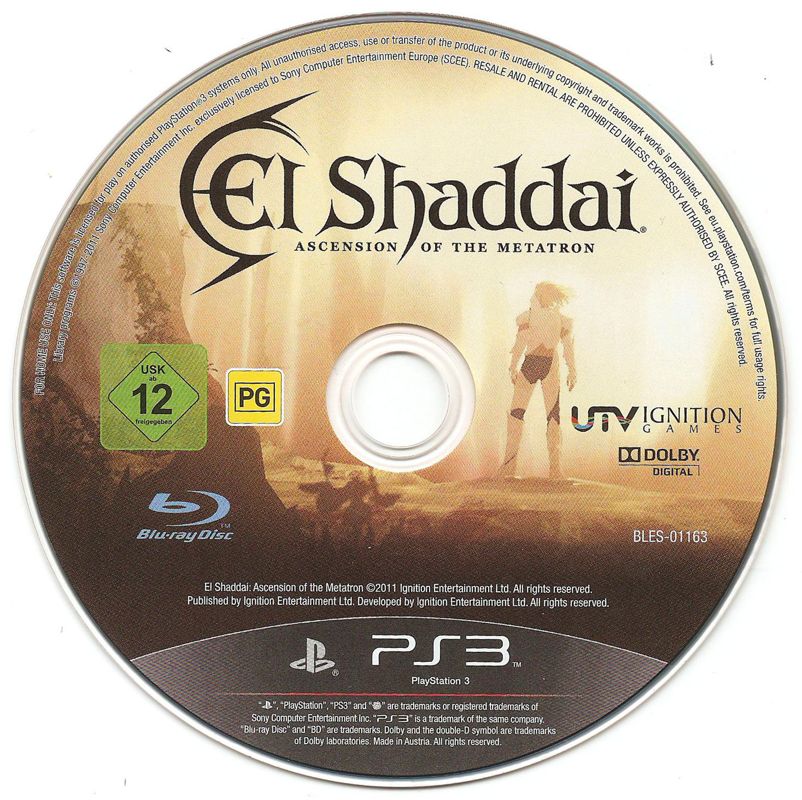 El Shaddai: Ascension of the Metatron cover or packaging material ...