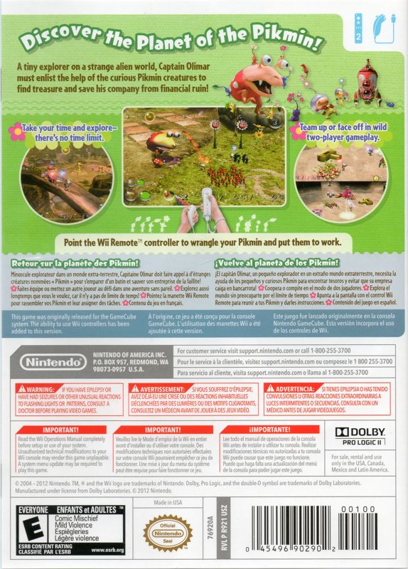 Pikmin 2 cover or packaging material - MobyGames