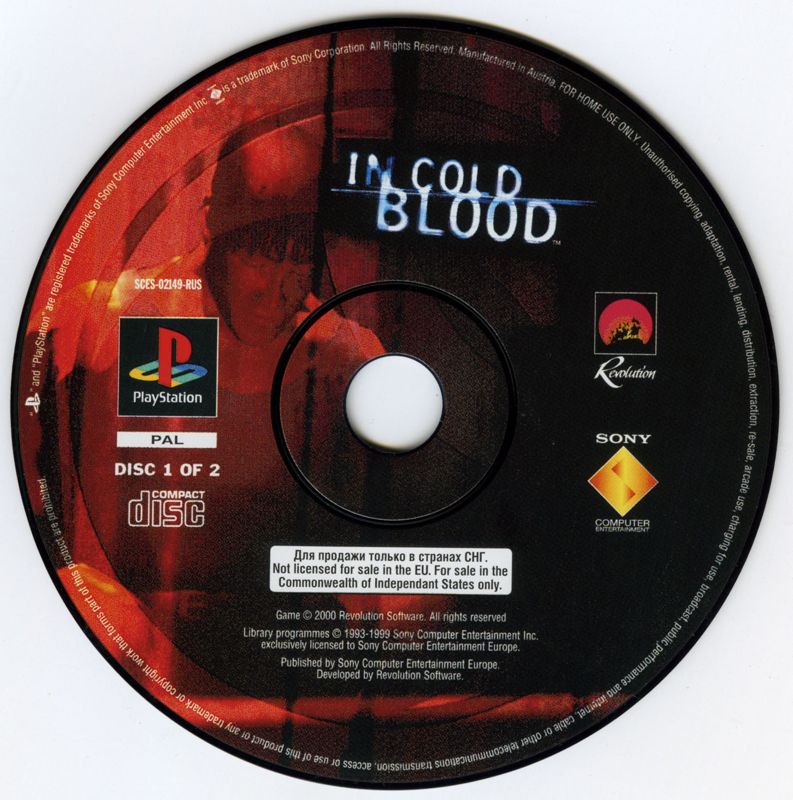 In Cold Blood cover or packaging material - MobyGames