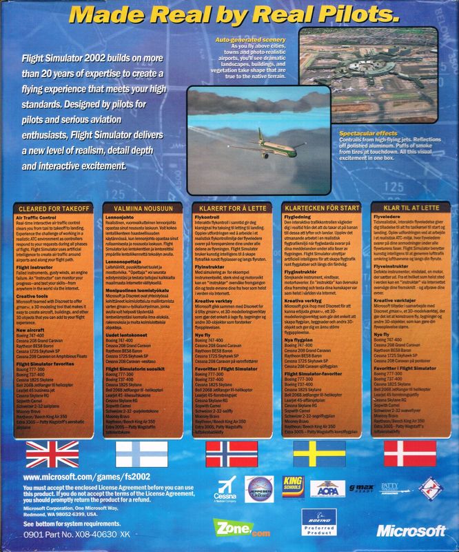 Microsoft Flight Simulator 2002: Professional Edition cover or packaging material - MobyGames