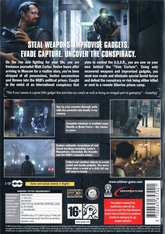 Cold War cover or packaging material - MobyGames