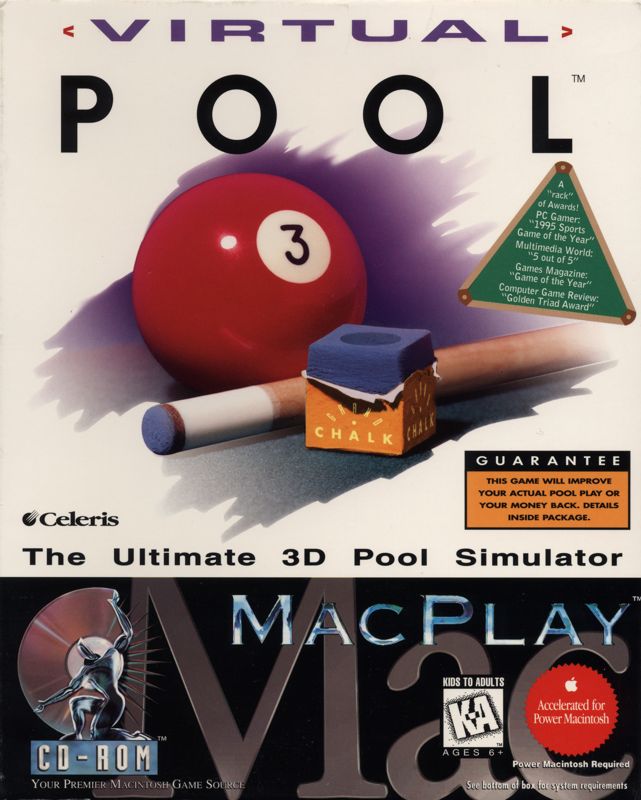 Virtual Pool cover or packaging material - MobyGames