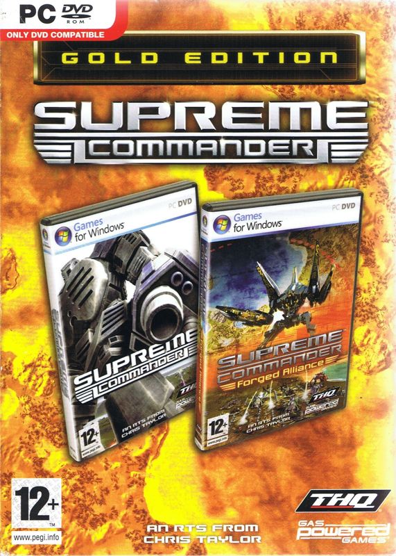 Supreme Commander: Gold Edition cover or packaging material - MobyGames