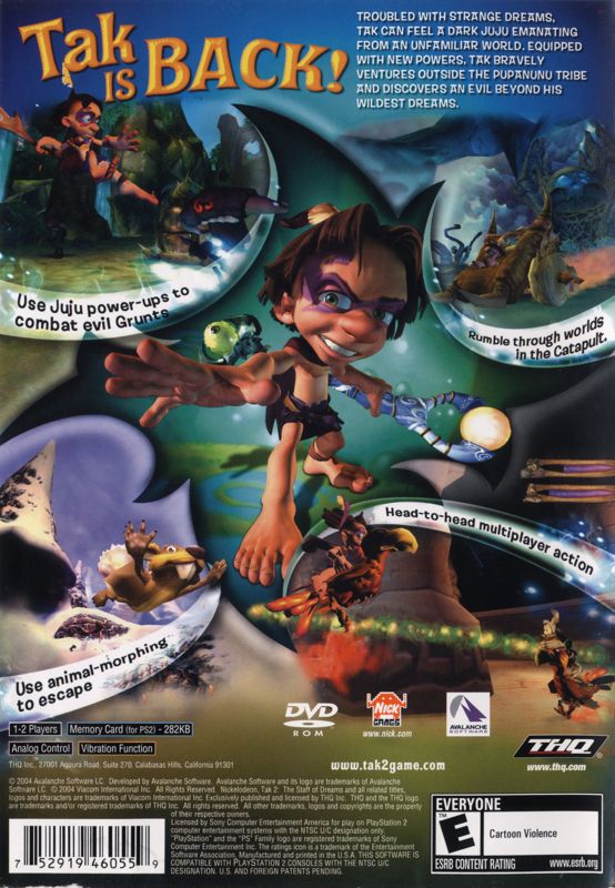 Tak 2: The Staff of Dreams cover or packaging material - MobyGames