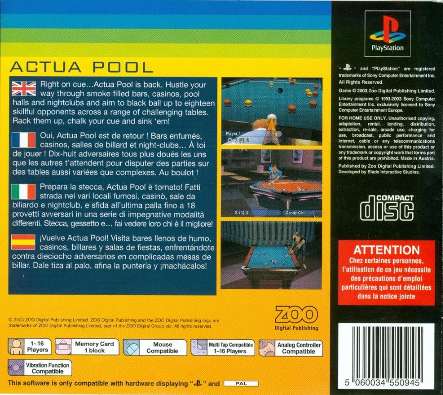 Ultimate 8 Ball cover or packaging material - MobyGames