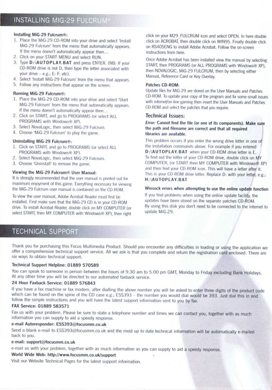 MiG-29 Fulcrum | F-22 Raptor cover or packaging material - MobyGames