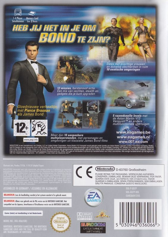 007: Nightfire cover or packaging material - MobyGames