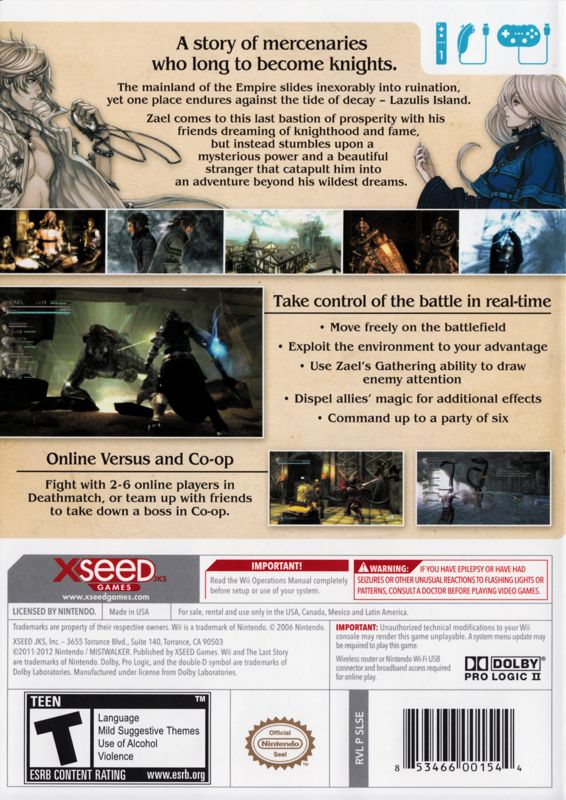 The Last Story cover or packaging material - MobyGames