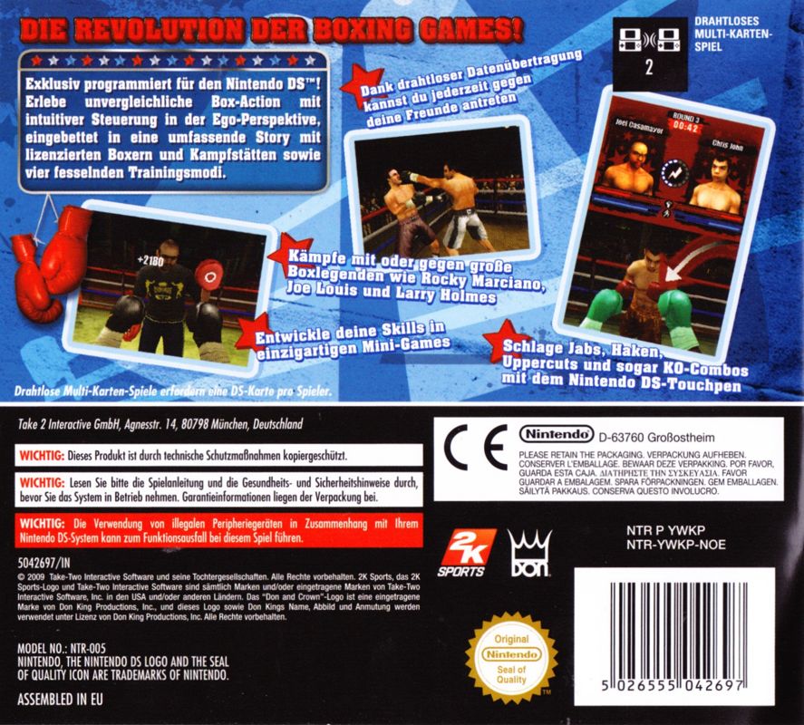 Don King Boxing cover or packaging material - MobyGames