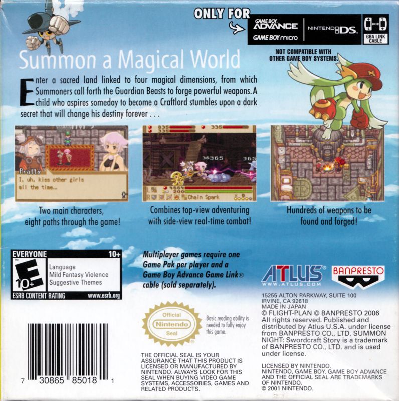 Summon Night: Swordcraft Story cover or packaging material - MobyGames