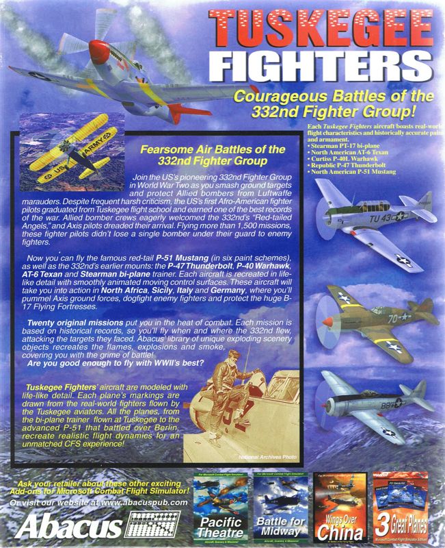 Tuskegee Fighters cover or packaging material - MobyGames