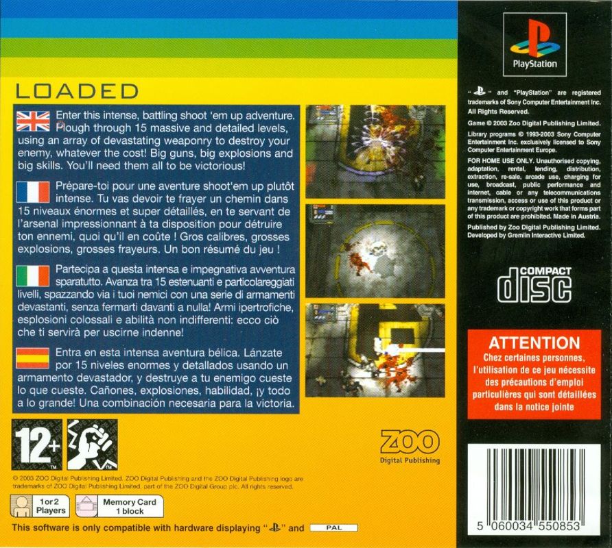 Loaded cover or packaging material - MobyGames