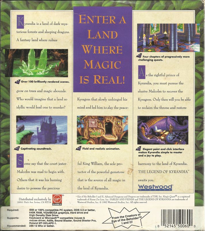 Fables & Fiends: The Legend of Kyrandia - Book One cover or packaging ...