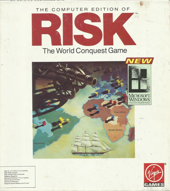 The Computer Edition of Risk: The World Conquest Game cover or packaging material - MobyGames