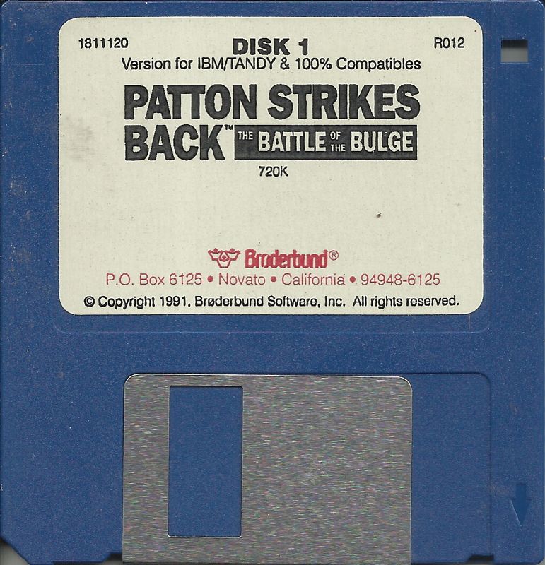 Patton Strikes Back: The Battle of the Bulge cover or packaging material - MobyGames