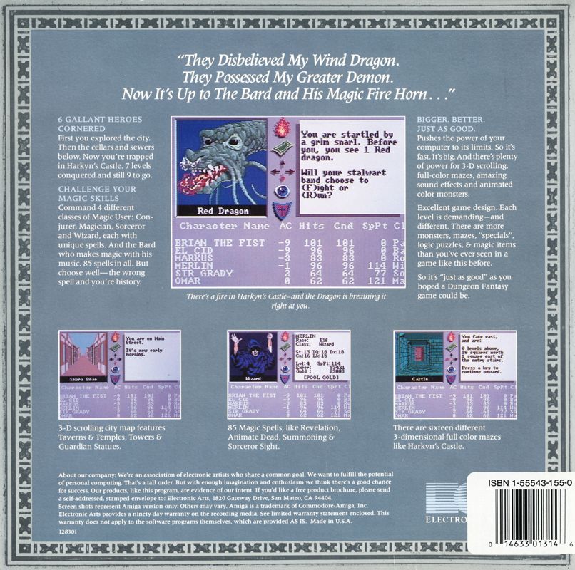 Tales of the Unknown: Volume I - The Bard's Tale cover or packaging ...