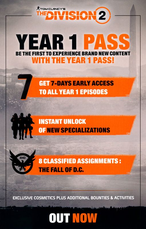 Tom Clancy's The Division 2 cover or packaging material - MobyGames